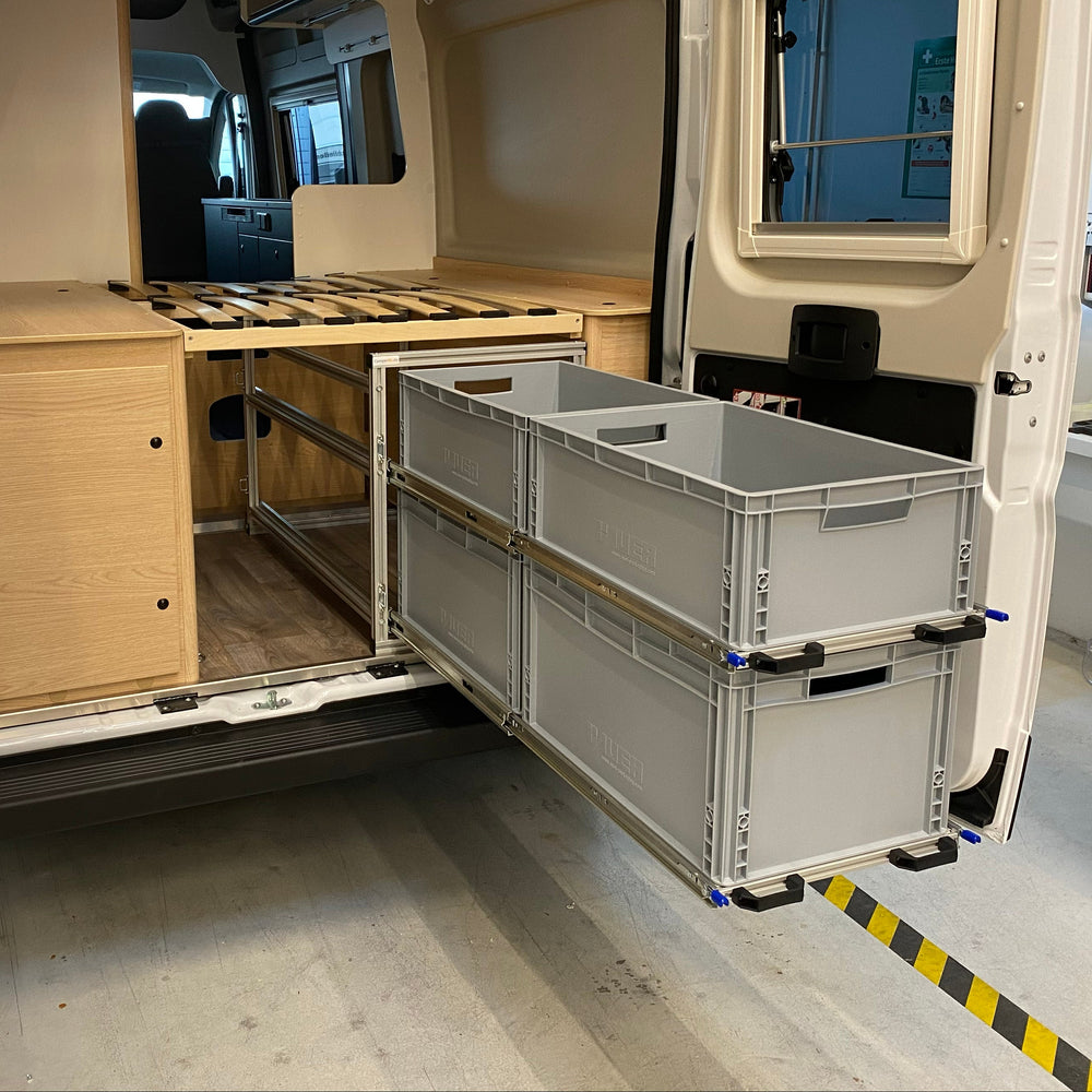 Sunlight Cliff rear pull-out camper van installations