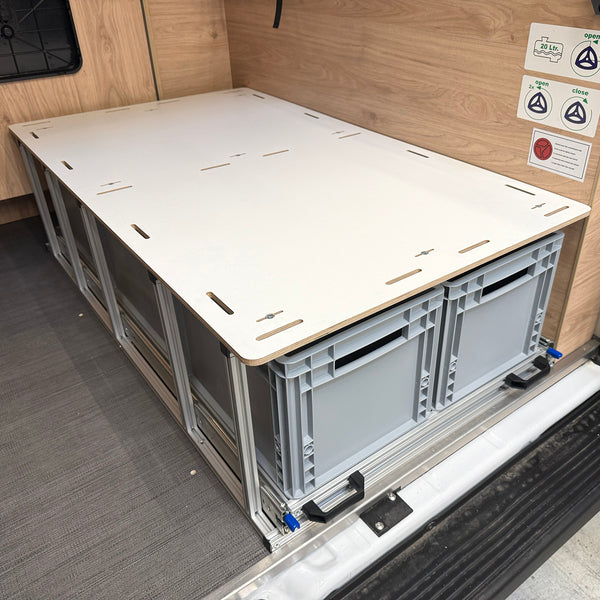 Rear Slide-Out for Camper Van with Shelf 900mm x 400mm